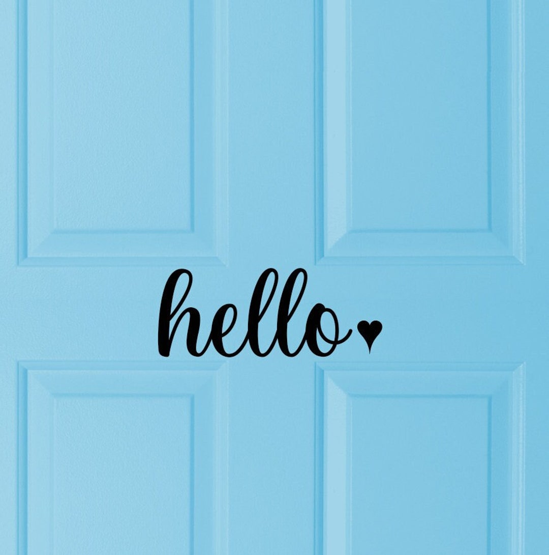 Hello Decal Front Door Decals for Home and Office - Etsy