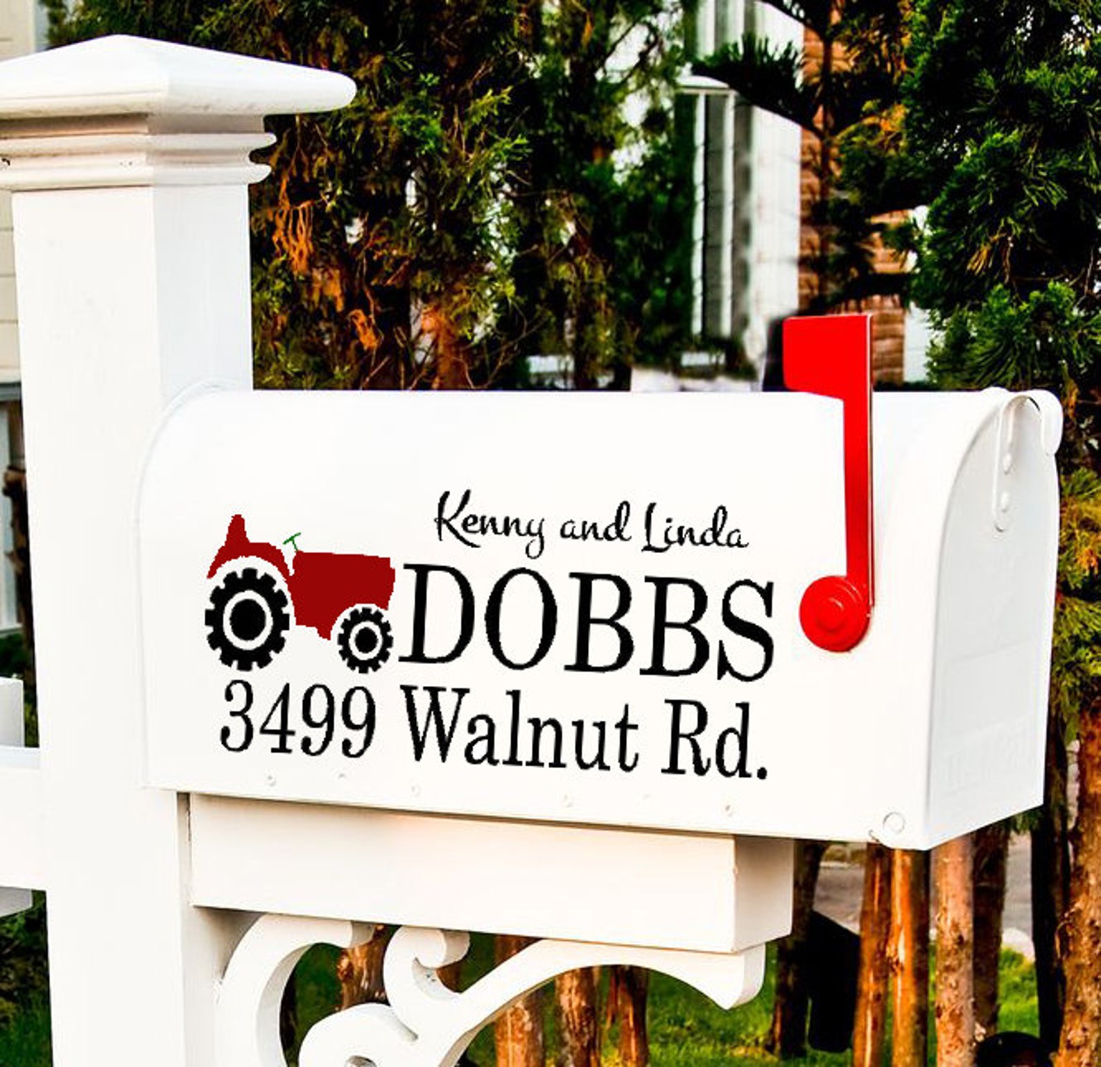 Tractor Mailbox Decal Tractor Decal Mailbox Decal Farm - Etsy