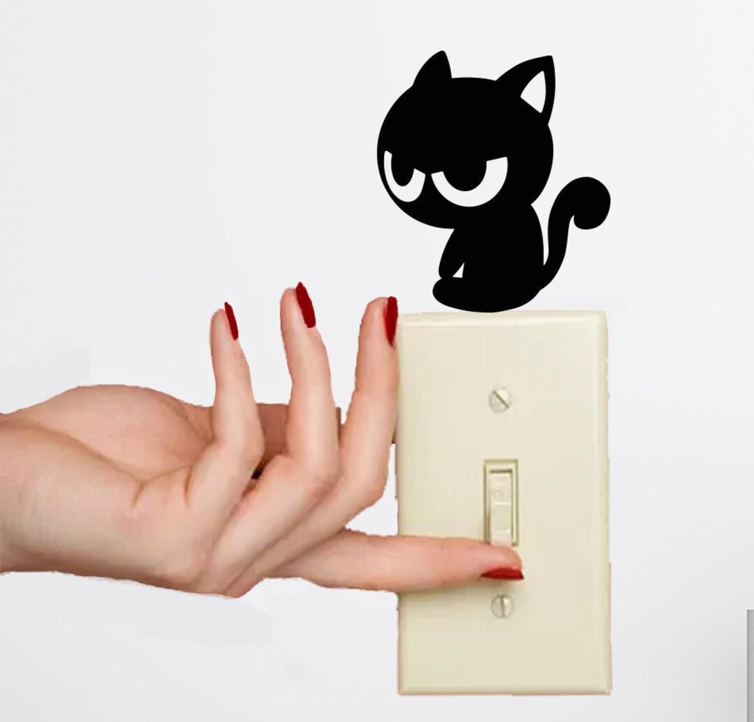 Light Switch Decal, Cat Decal, Decals for Tumbler, Mirror, Car Window ...