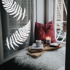 Fern Wall Decal, Large Leaf Decals, Vinyl Wall Decal Leaves, Jungle ...