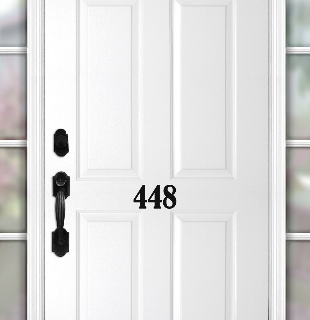 Number Decal, House Number Decal, Door Number Decal,farmhouse Dorm ...