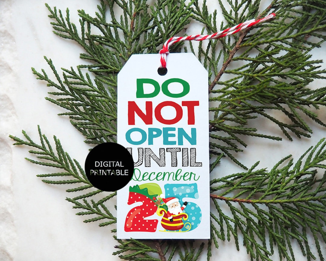 Printable Christmas Gift Tags, Christmas Gift Tags, Holiday Gift Favor ...