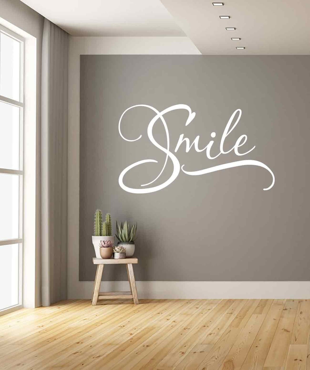 Smile Wall Decal, Smile Vinyl Decal, Smile Word Art, Dentist Office ...
