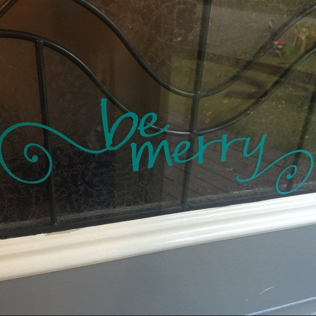 Be Merry Vinyl Decal Door Decals Christmas Vinyl Decals - Etsy Canada
