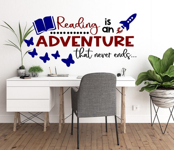Reading Vinyl Wall Word Decal Sticker Teachers Classroom Decor - Etsy