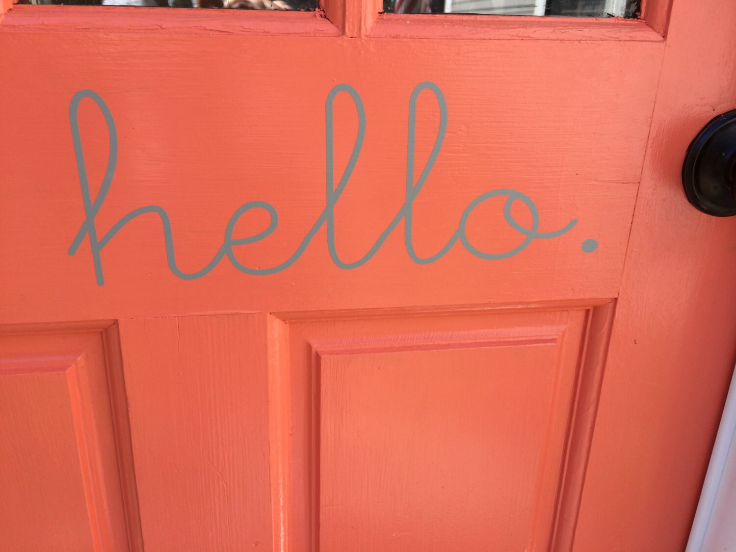 Hello Door Decal Hello Vinyl Decal Hello Decal Hello Vinyl | Etsy