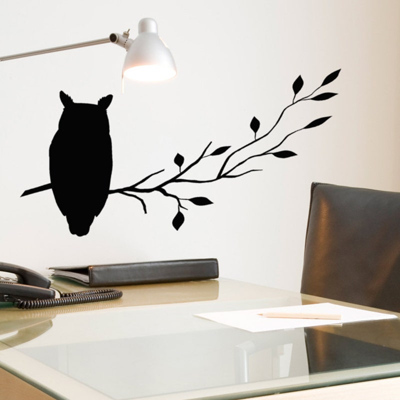Owl Wall Decal - Etsy