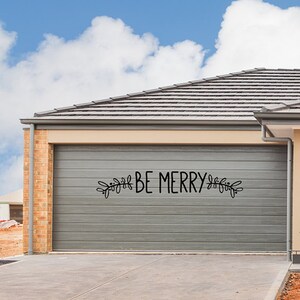 Christmas Wall Decal Decor, Be Merry Decal, Be Merry Decal Sticker ...
