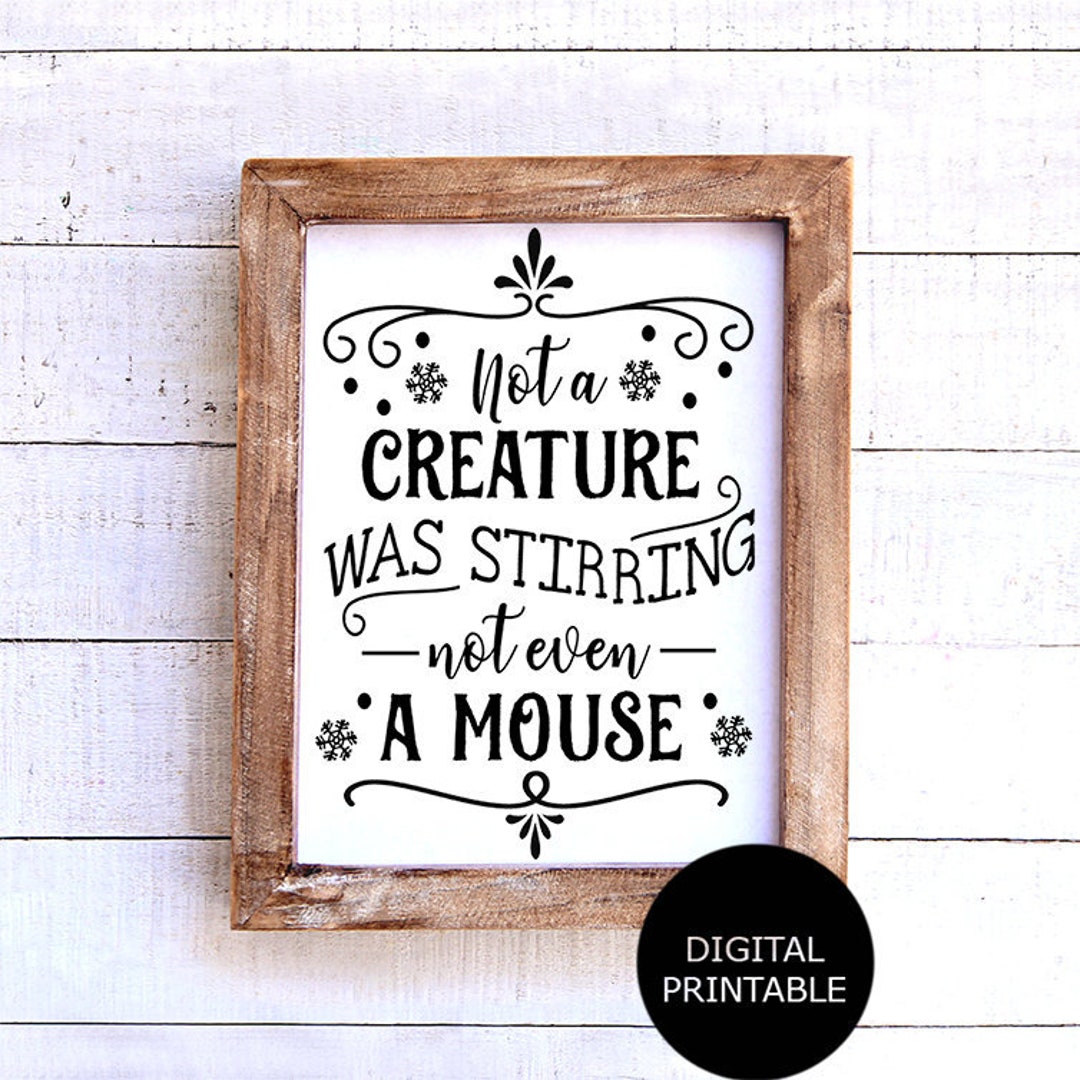 Black and White Holiday Printable, Old Fashion Christmas Art Print ...