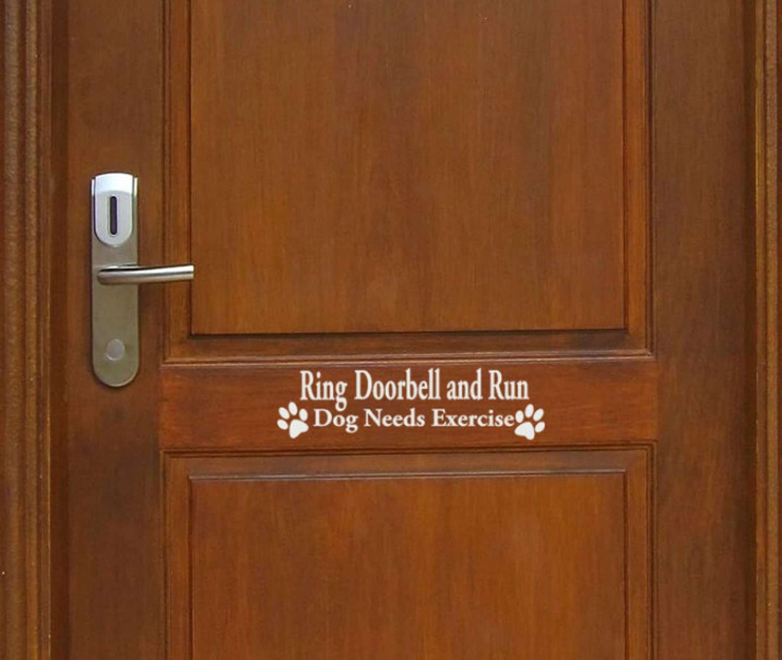 Beware of Dog Vinyl Decal Sign for Door Ring Doorbell and Run - Etsy