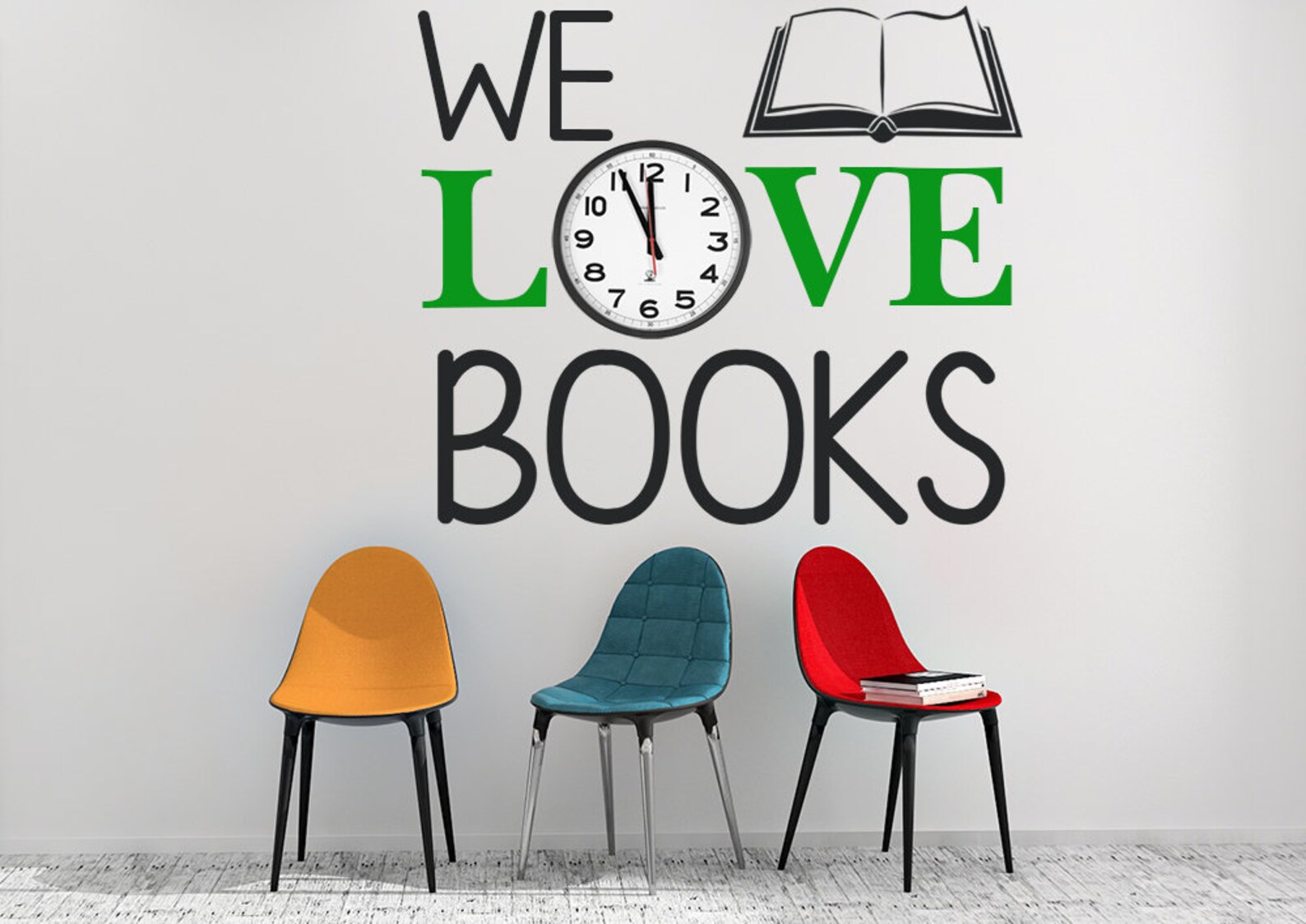 Kids Book Decor, Classroom Decorations, Reading Wall Decal, We Love ...
