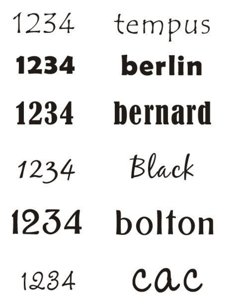 Custom Made Vertical Vinyl Decal Numbers House Numbers - Etsy