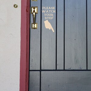Please Watch Your Step Vinyl Decal, Safety Sign, Home, Office & Church ...