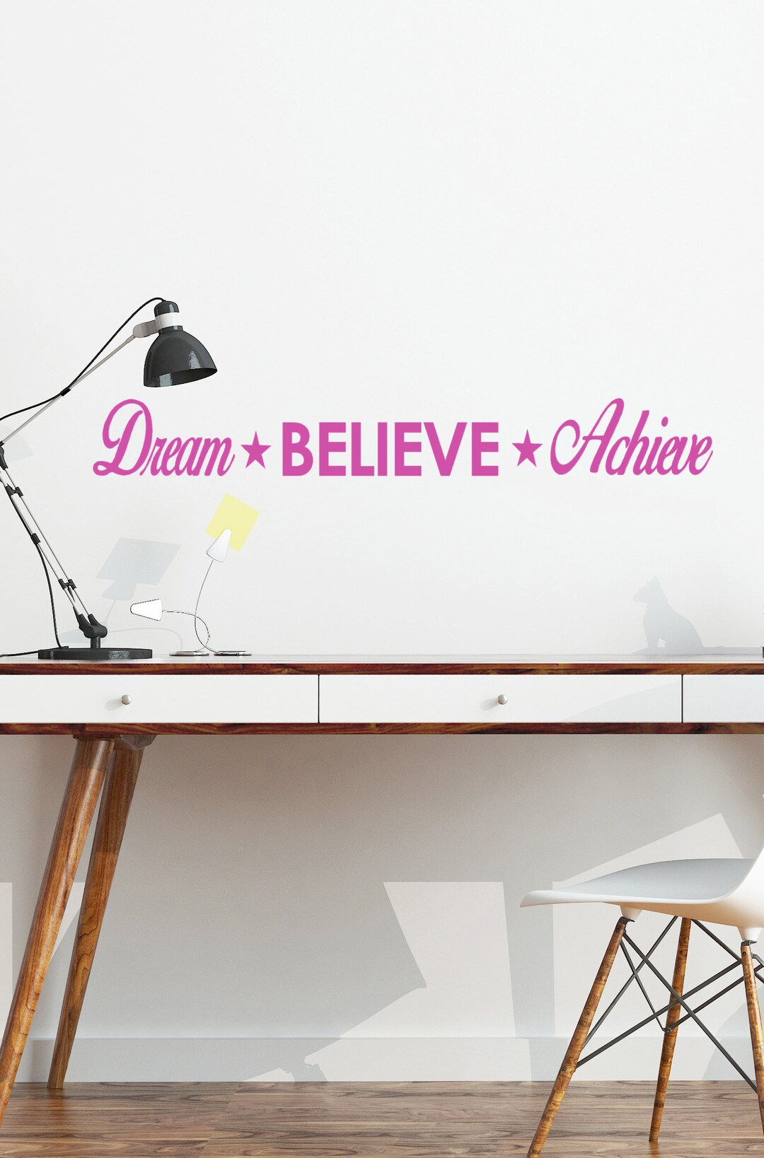 Dream Believe Achieve, Believe in Yourself Wall Art, Motivational Wall ...