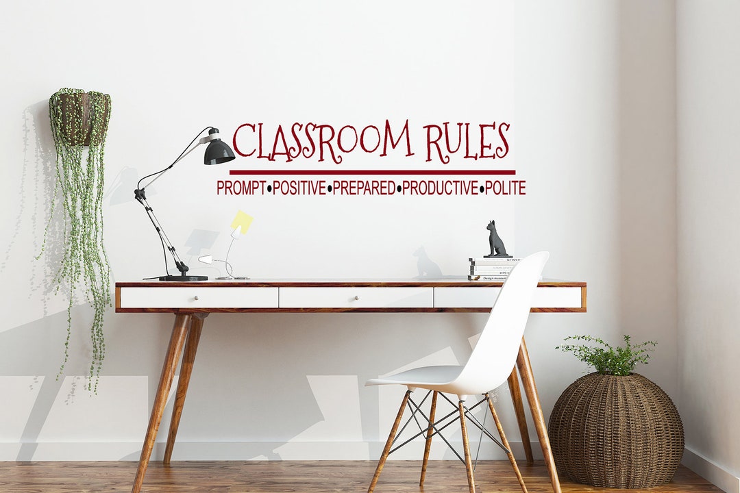 Classroom Rules Wall Decal Classroom Wall Decal Teacher - Etsy