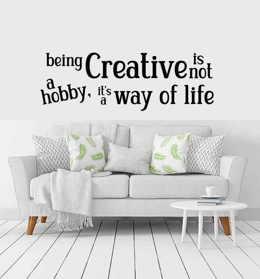 Craft Room Wall Decal, Creative Decal, Hobby Room Decor, Sewing ...