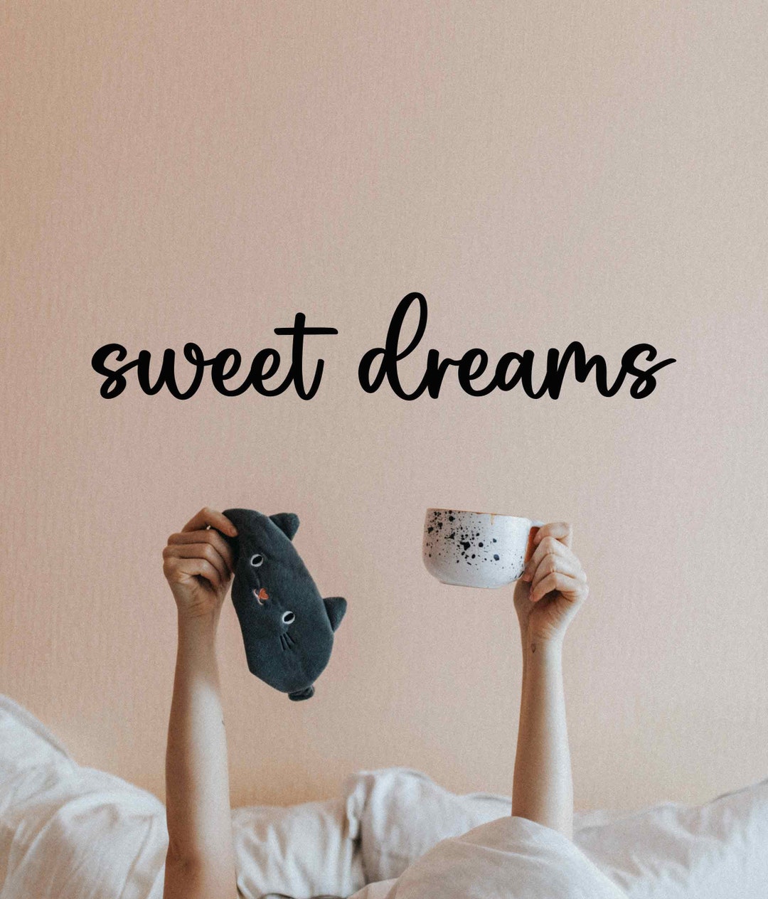 Sweet Dreams Vinyl Wall Decal, Kids Bedroom Decal Over the Bead Decor ...