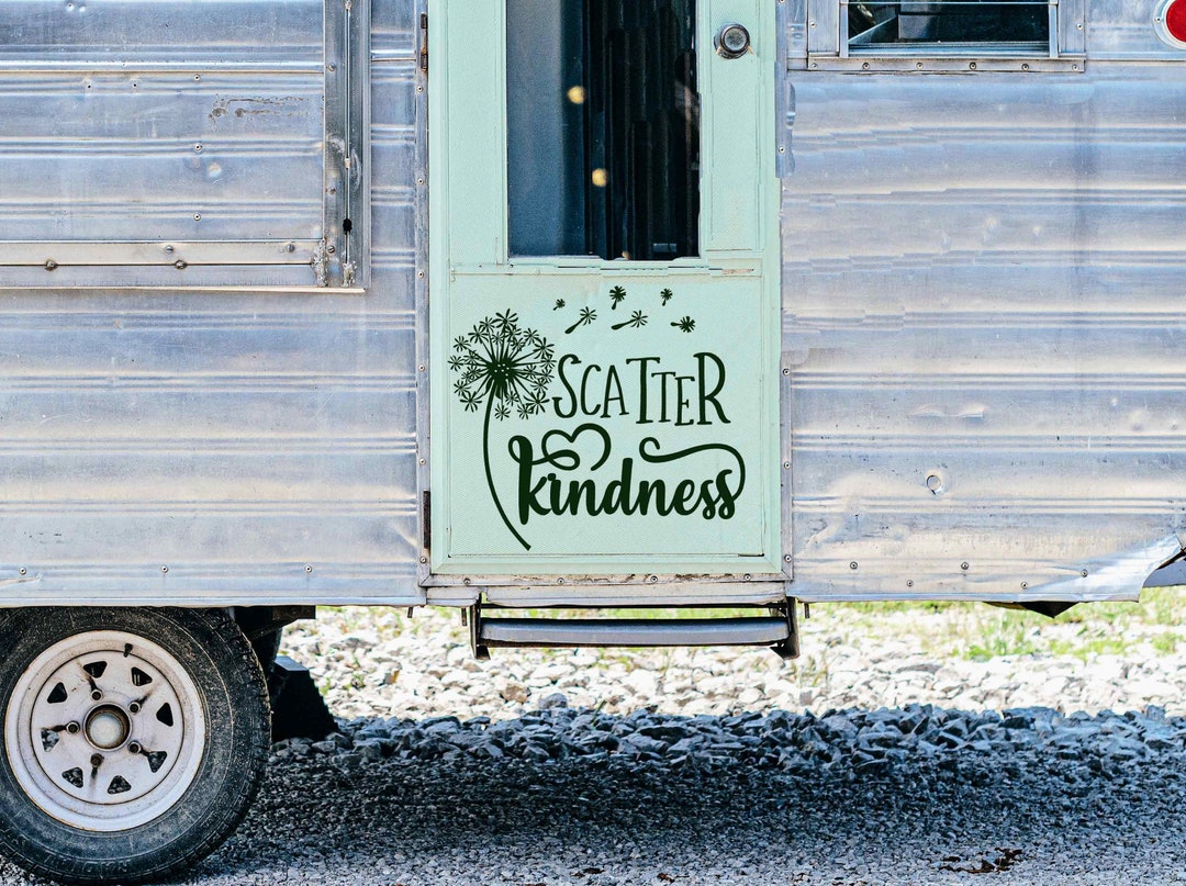 Camper Decal, Dandelion Vinyl Decal, Side RV Motorhome Sticker, Scatter ...