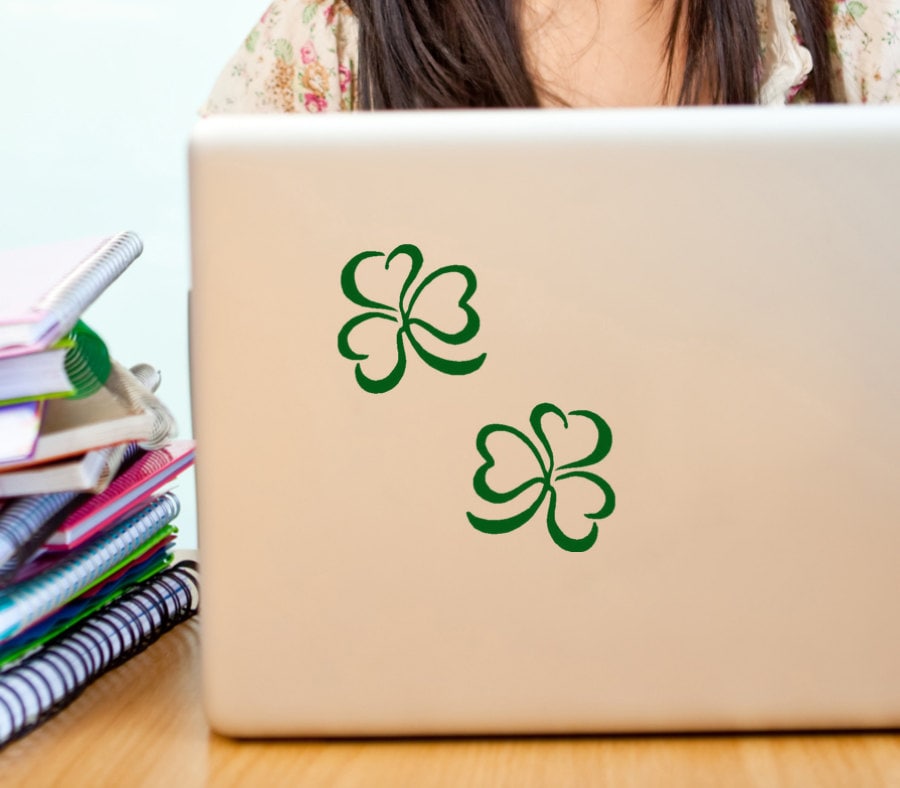 St Patricks Day Shamrock Vinyl Decal Sticker Car Window - Etsy