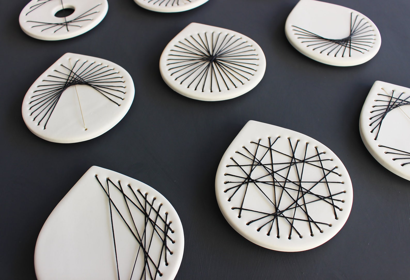 Original Abstract Wall Art Sculpture Unique Set of 9 Hand - Etsy