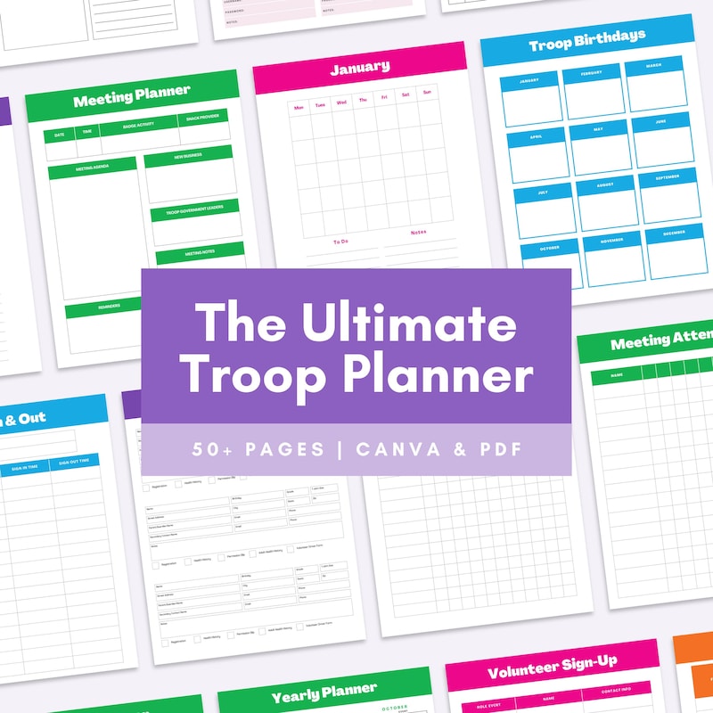 Girl Scout Planner - Etsy