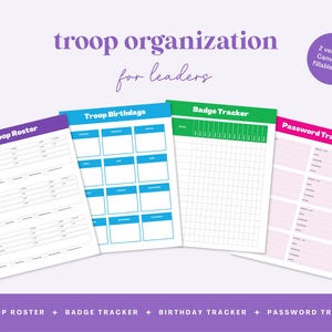 Girl Scout Planner | 8.5 X 11 | Printable | Troop Leader | GS ...