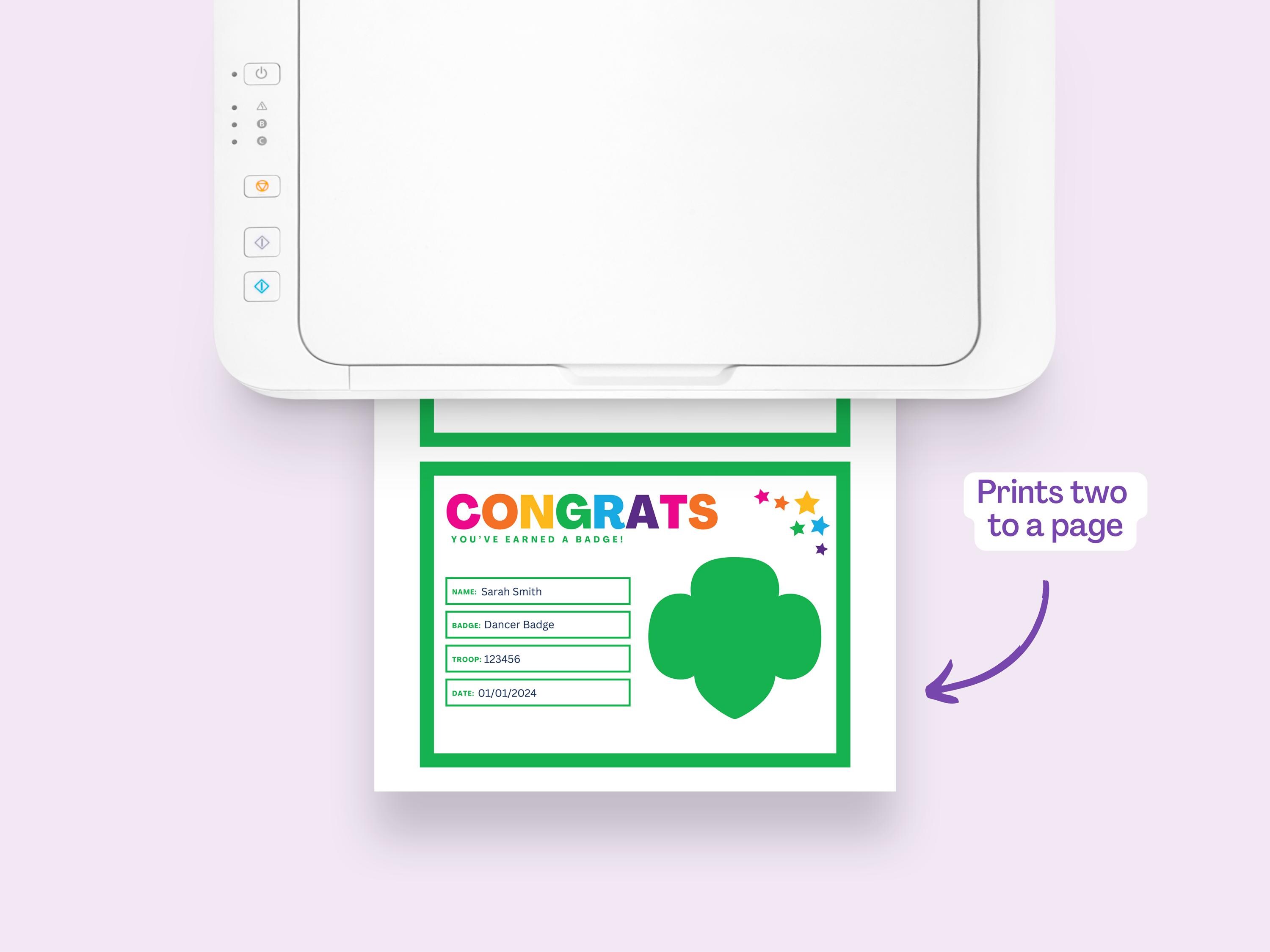 Girl Scout Badge Certificates | 8.5 X 11 | Printable | Troop Leader ...