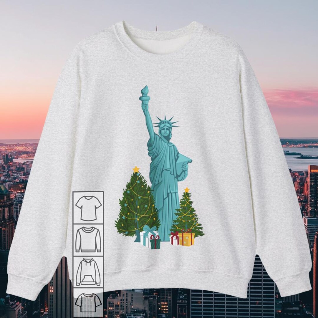 Lady Liberty Christmas Sweater NYC Gift for Christmas New York City ...