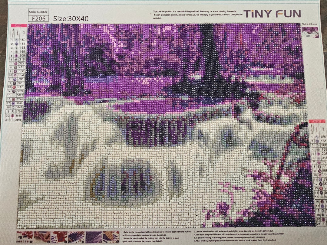 Finished Diamond Paintings, Diamond Painting, Wall Art - Etsy