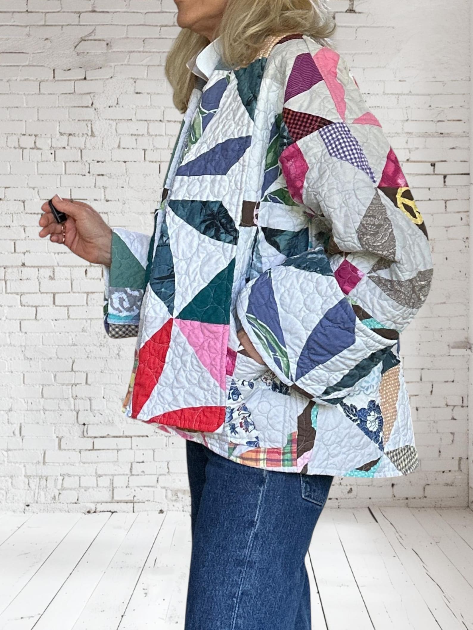 Handmade Quilted Patchwork Jacket: Upcycled Vintage Quilt Coat - Etsy