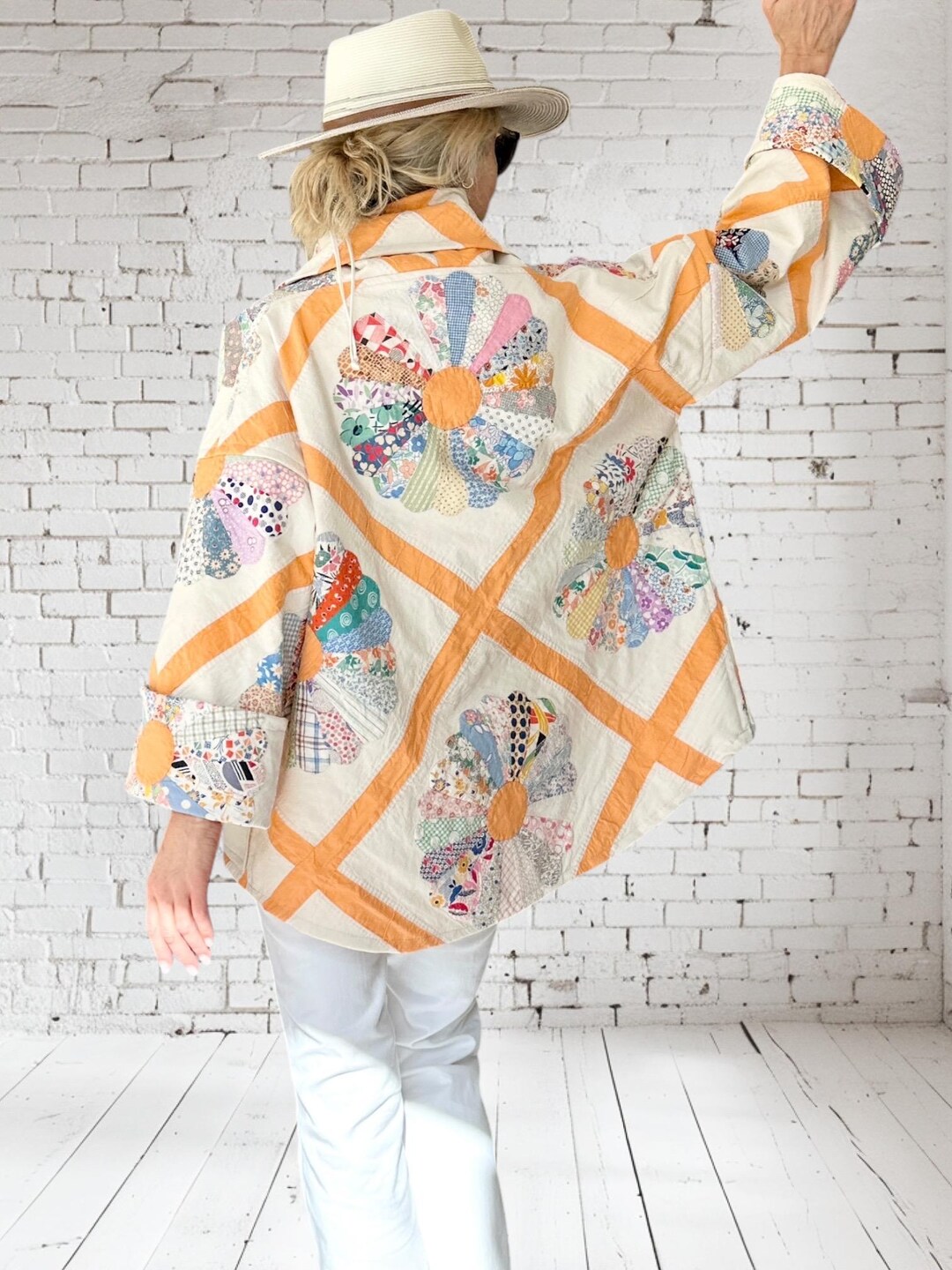 Quilted Jacket, Chore Coat, Quilt Coats for Women, Patchwork Jackets ...
