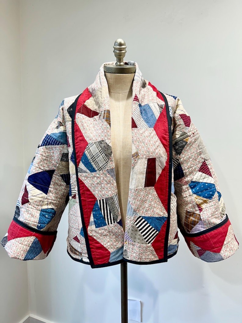 CUSTOM Quilted Jacket YOUR QUILT Handmade Quilted Patchwork Jacket Gift ...