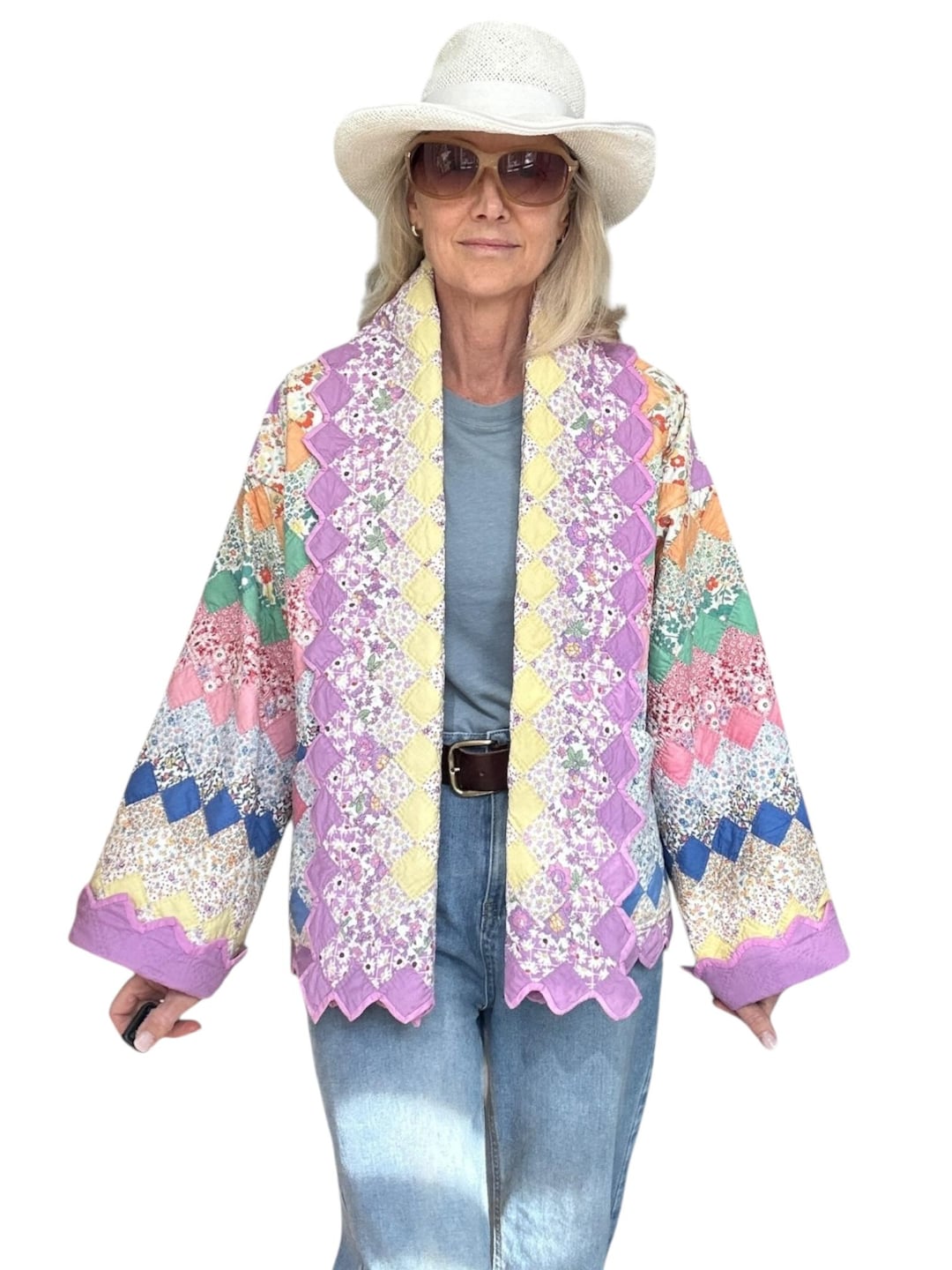 Quilted Jacket, calico Crush, Quilt Coats for Women, Patchwork Jackets ...