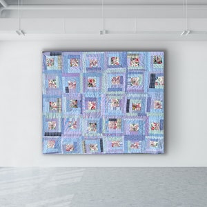 Modern Quilt around the Lilac Block Quilt Ready to Ship - Etsy