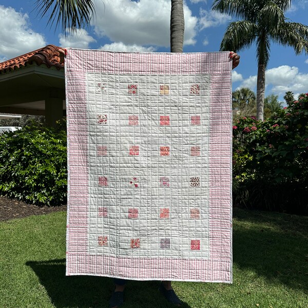 Pink Baby Girl Quilt - Etsy