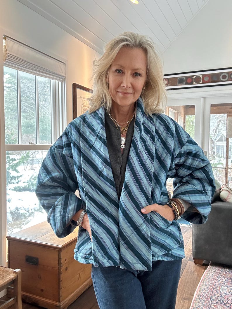 CUSTOM Quilted Jacket YOUR QUILT Handmade Quilted Patchwork Jacket Gift ...