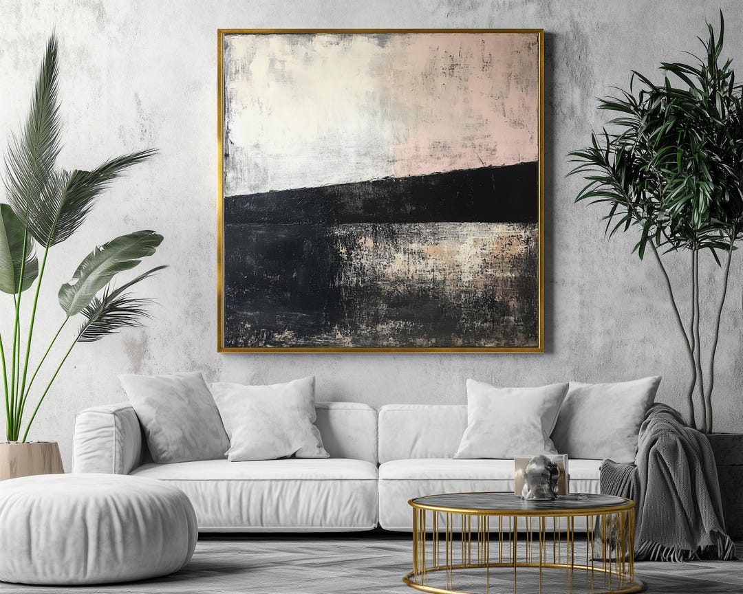 Large Square Abstract Painting, PRINTABLE Wall Art, Abstract Art ...