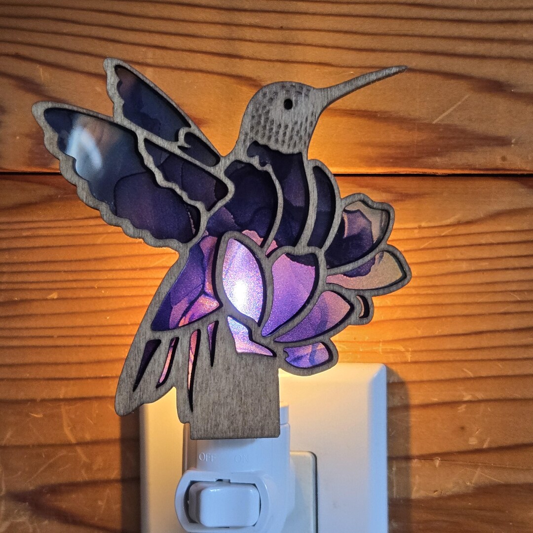 Hummingbird Night Light, Plug in Light, LED Nightlight - Etsy