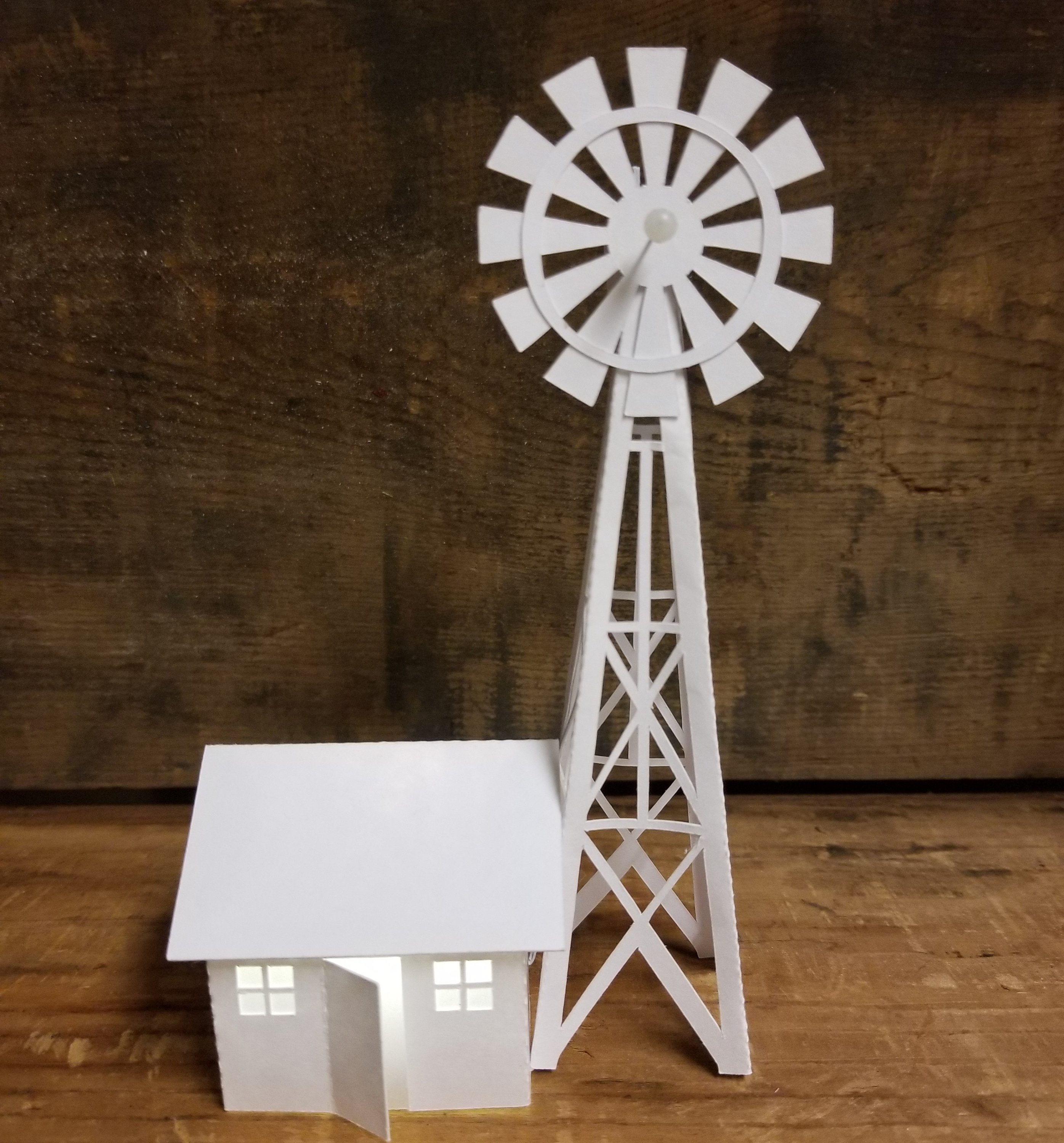 Tea Light Village Wind Mill Pump House Christmas Village - Etsy