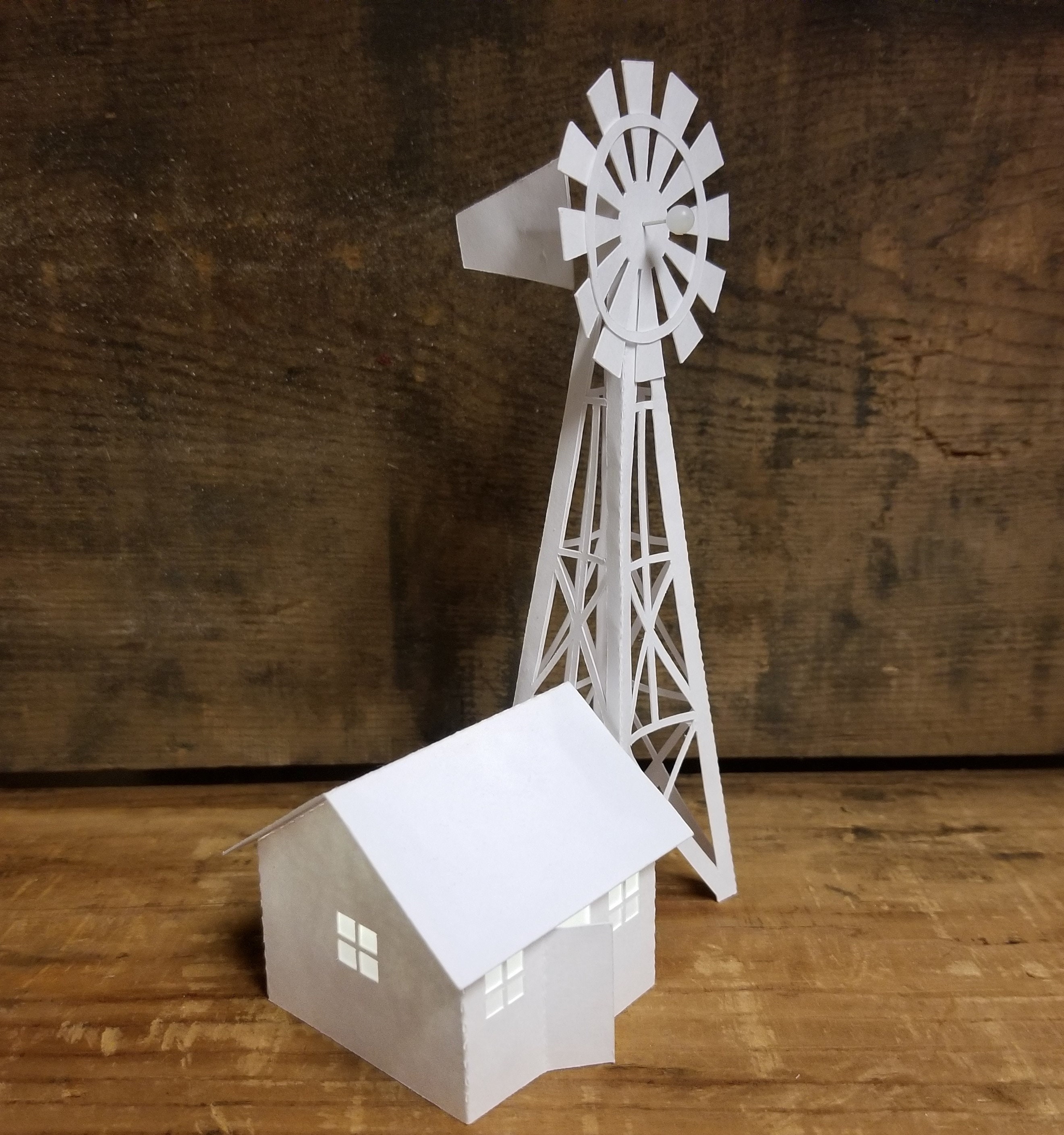 Tea Light Village Wind Mill Pump House Christmas Village - Etsy
