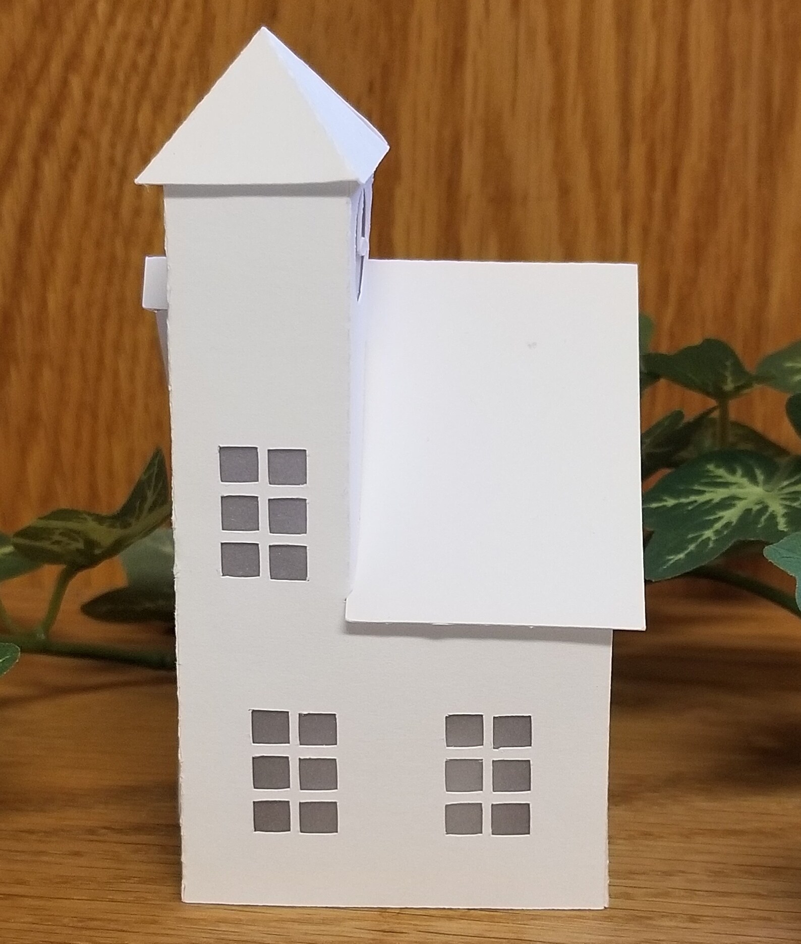 Paper House Luminary Tea Light Village Clock Tower | Etsy