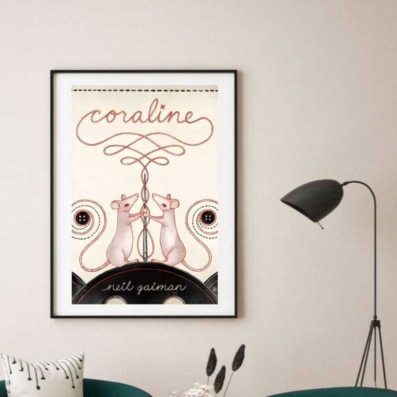 Coraline Poster, Coraline Wall Art, Vintage Coraline Poster, Digital ...