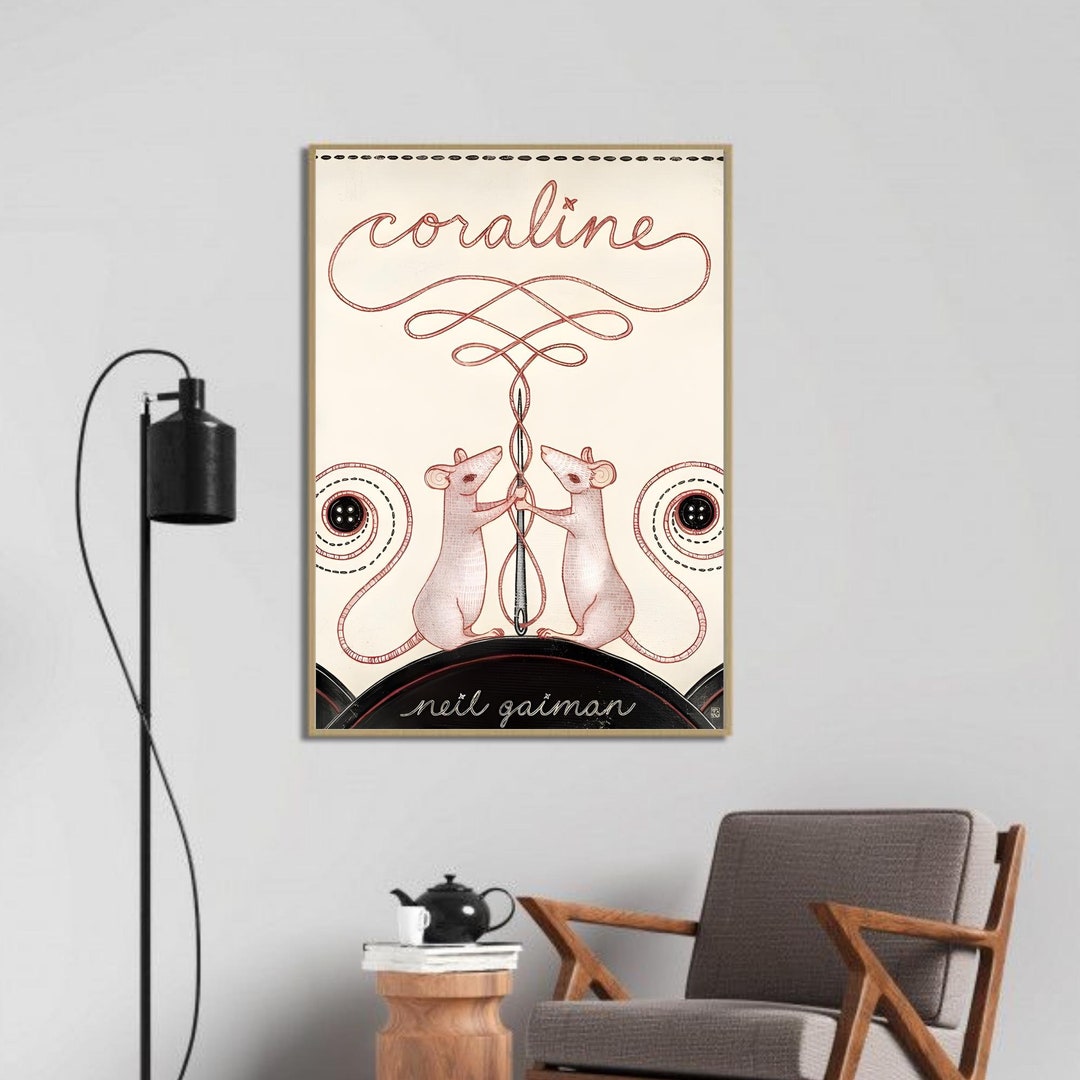Coraline Poster, Coraline Wall Art, Vintage Coraline Poster, Digital ...
