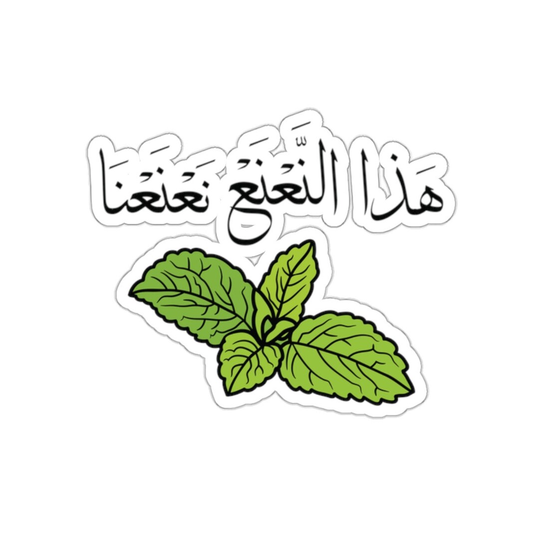 This Mint na3na3 Arabic Sticker - Etsy