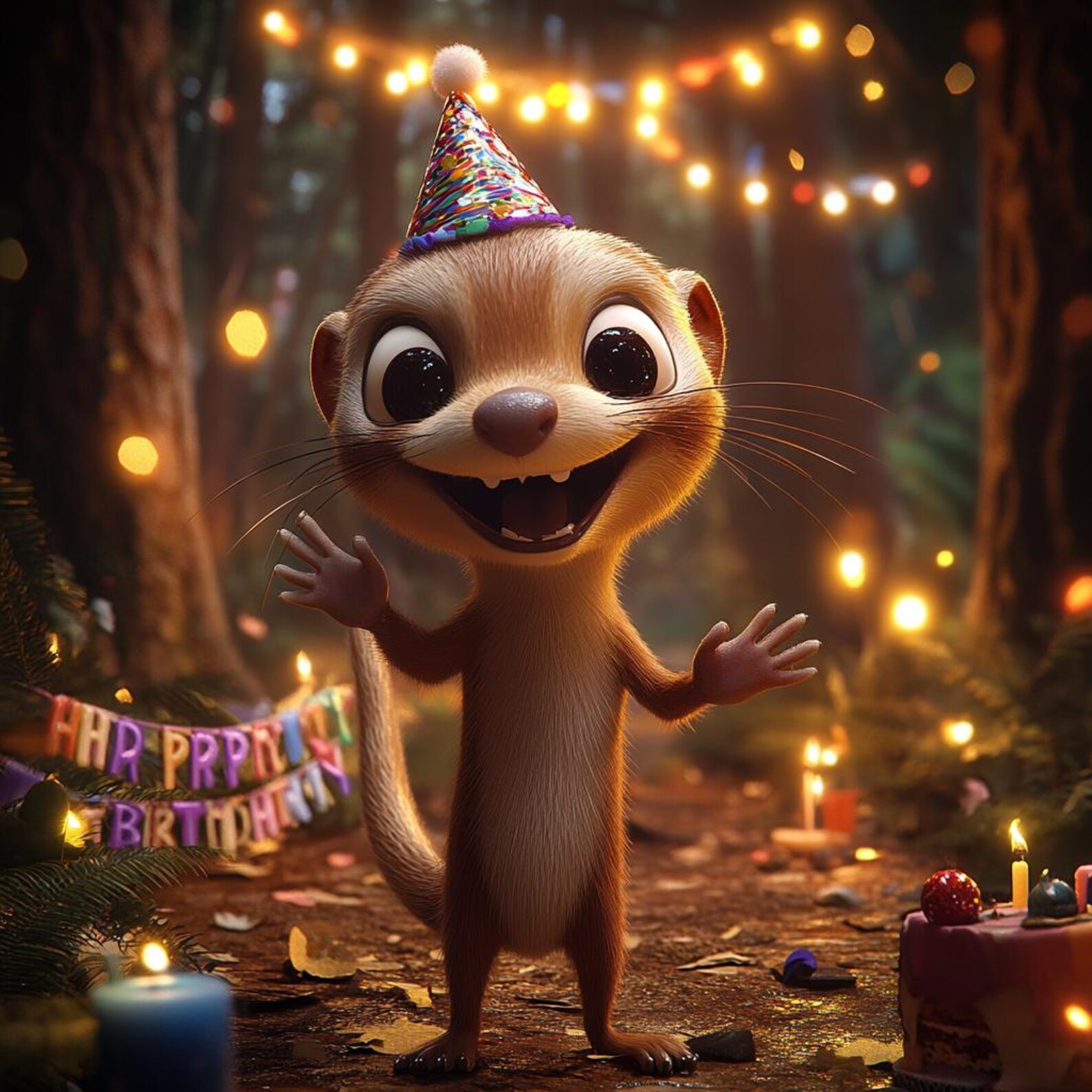 Whisker the Wild | Funny Animated Weasel Birthday Video | Personalized ...