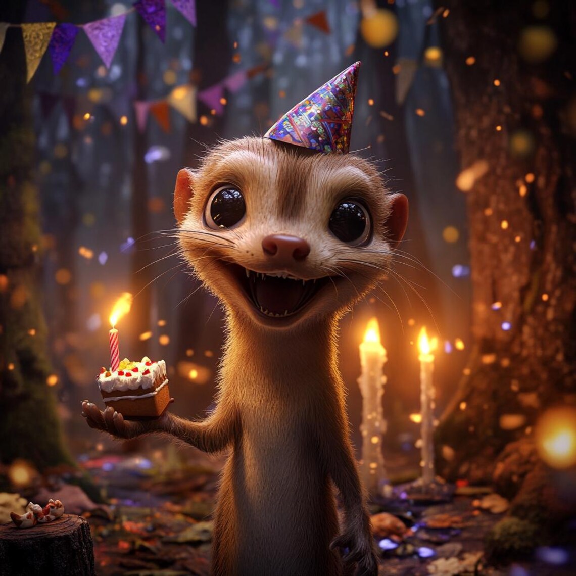 Whisker the Wild | Funny Animated Weasel Birthday Video | Personalized ...