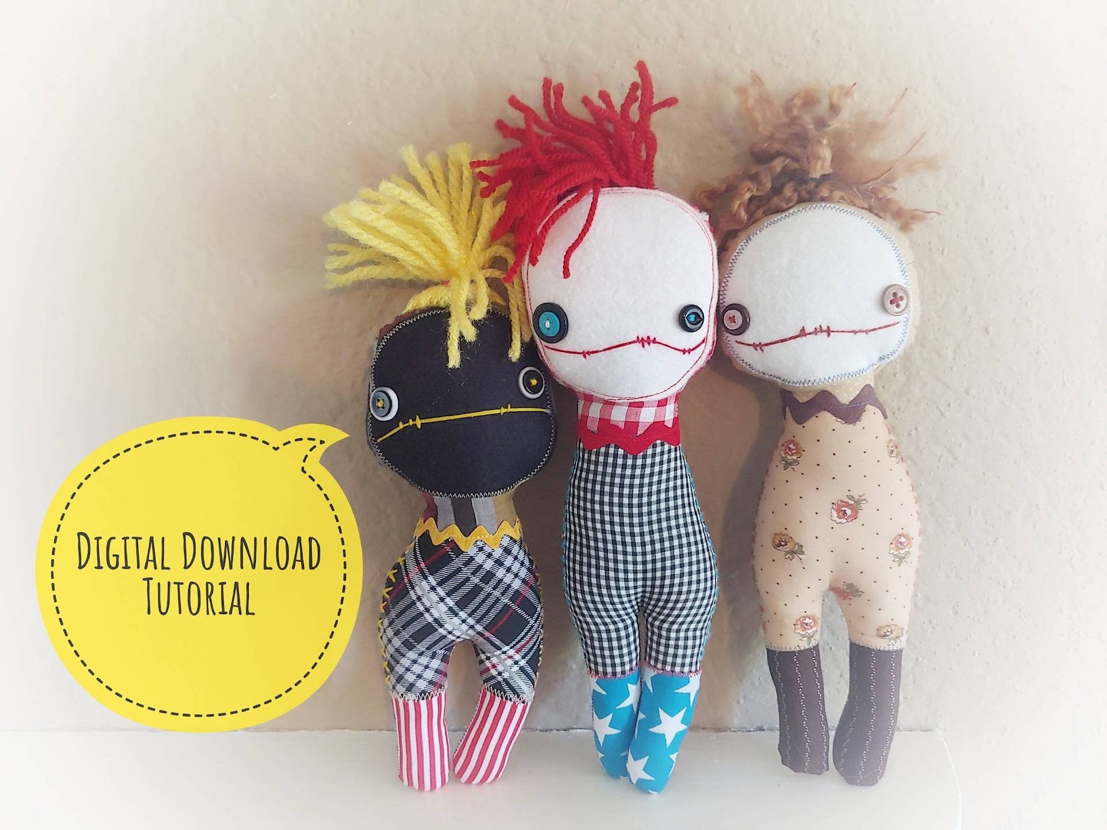 Monster Doll Tutorial Instant Digital Download PDF the - Etsy