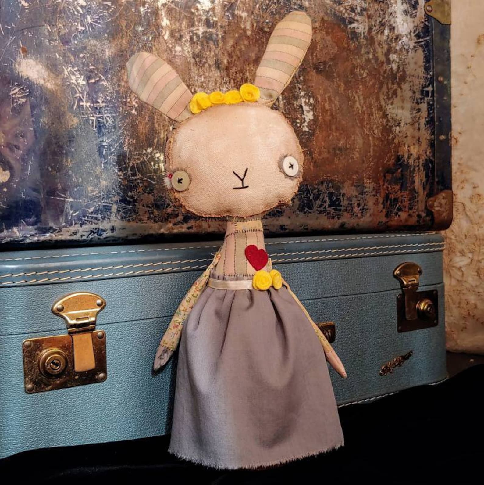 Primitive Rabbit Doll Pattern PDF Files Doll Tutorial | Etsy