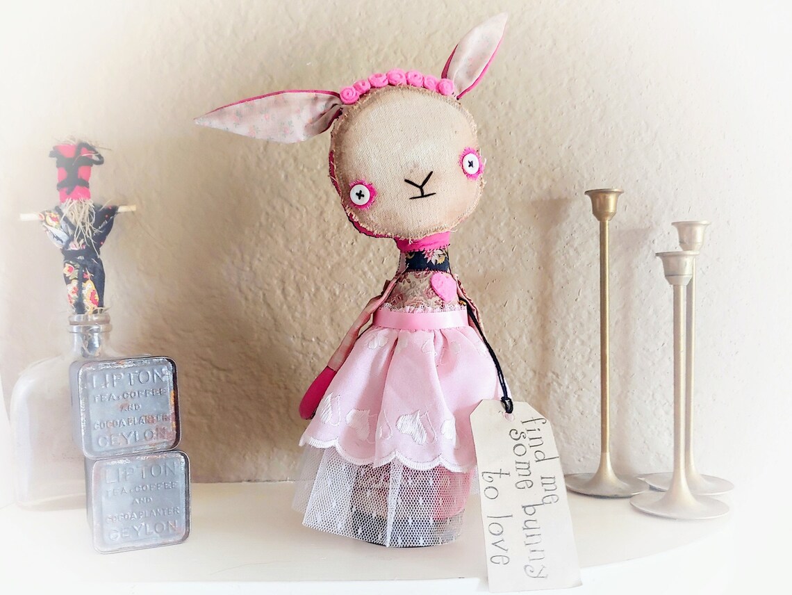 Primitive Rabbit Doll Pattern PDF Files Doll Tutorial | Etsy