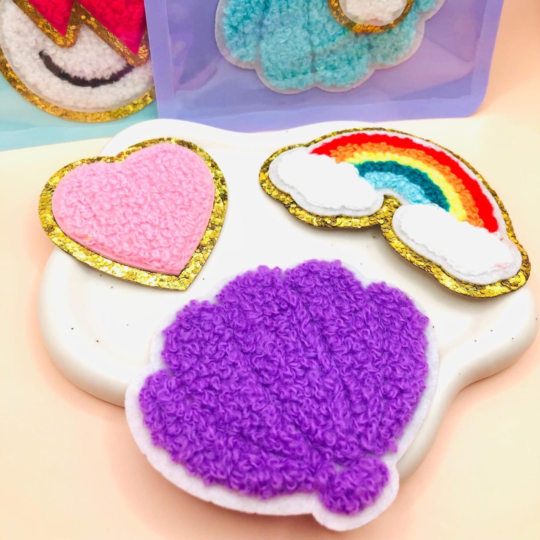 Iron-on Patches Made of Terry Cloth, Set of 3, Party Bag, Children's ...